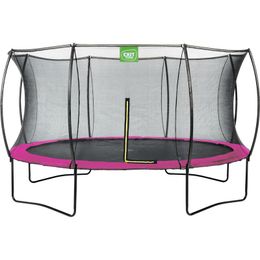 EXIT Gartentrampolin &raquo;Silhouette&laquo; &Oslash; 427 cm mit Sicherheitsnetz rosa &Oslash; 427cm