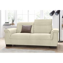 DOMO collection 2-Sitzer &raquo;Sully&laquo; wahlweise mit R&uuml;ckenverstellung beige Kunstleder SOFTLUX ;Luxus-Microfaser ALTARA NUBUCK (100% Polyester);Chenille (