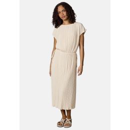 Ragwear Damen Plisseekleid "Galit YOUMODO", beige, Gr. XL, Material: 65% Polyester, 35% Viskose, Kleider, Lockeres Plissee-Sommerkleid