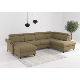 Sit & More sit&more Wohnlandschaft &raquo;Glendale, U-Form&laquo; inkl. Kopfteilverstellung,wahlweise mit Vorziehsitz und Bettkasten 100% Polyester B/H/T: 321cm x 84cm x 