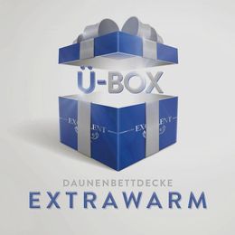 EXCELLENT Daunenbettdecke &raquo;&Uuml;berraschungsbox&laquo; extrawarm F&uuml;llung 90Daunen10Federn Bezug Baumwolle 1 Stk. tlg. absoluter Sonderpreis, wegen Lagerr&auml;umung, Solange 