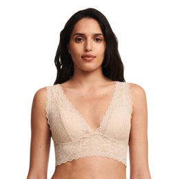 Chantelle Damen Bralette-BH &raquo;FLORAL TOUCH&laquo; vollst&auml;ndig aus Spitze beige M, N-Gr