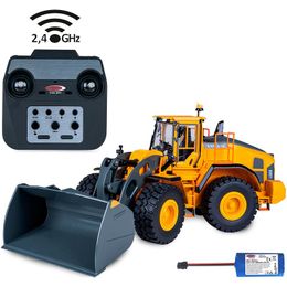 Jamara RC-Bagger &raquo;Radlader Volvo L260H Metal 2,4GHz&laquo; LED-Licht; Ma&szlig;stab 1:14 gelb Einheitsgr&ouml;&szlig;e RC-Bagger