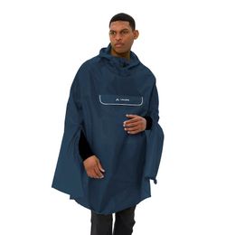 Vaude Damen Vaude Regenponcho &raquo;VALDIPINO PONCHO&laquo; wasserdicht, wasserabweisend, leichtes Material, windabweisend blau S