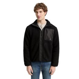 Tom Tailor Denim Herren Tom Tailor Denim Softshelljacke mit Logo Stickerei schwarz XL
