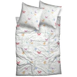 CASATEX Bettw&auml;sche &raquo;Alara&laquo; 2 tlg. zauberhaft und fr&uuml;hlingsfrisch bunt Satin, Bezug: 100% Baumwolle B/L: 135cm x 200cm, 1 Stk., 1 Stk., Satin, B/L: 