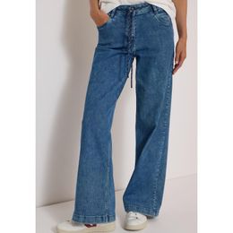 Cecil Damen Loose-fit-Jeans &raquo;Style Neele&laquo; blau 25, L&auml;nge 28