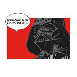Komar Bild &raquo;Star Wars Classic Comic Quote Vader&laquo; Star Wars 1 Stk. tlg. Wandbild zur Dekoration im Kinderzimmer - ohne Rahmen bunt Holz, Papier B/H/T: 70cm x