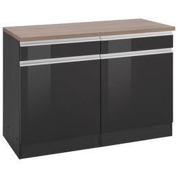KOCHSTATION Unterschrank &raquo;KS-Ohio&laquo; grau B/H/T: 120cm x 85cm x 60cm