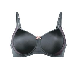 Anita Damen Soft-BH "Soft BH Fleur", Gr. 85, grau, Obermaterial: 83% Polyamid PA. 17% Elasthan EL., BHs