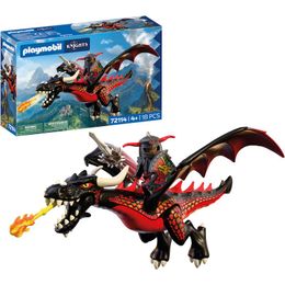 Playmobil Konstruktions-Spielset &raquo;Schwarzer Drache (72114), Knights&laquo; Made in Europe Einheitsgr&ouml;&szlig;e Konstruktions-Spielset