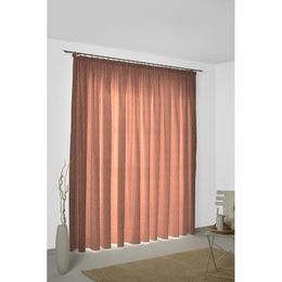 WIRTH Vorhang &raquo;Schmalfeld&laquo; Kr&auml;uselband 1 Stk. tlg. HxB: 245x135 braun Polyacryl, Polyester 245cm, Kr&auml;uselband, 135cm