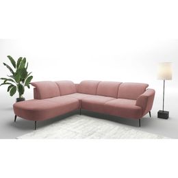 Sit & More sit&more Ecksofa &raquo;Zoe&laquo; ink.Sitztiefenverstellung, wahlweise mit Kopfteilverstellung rosa 95% Polyester, 5% Polyamid B/H/T: 300cm x 87cm x 267cm, 
