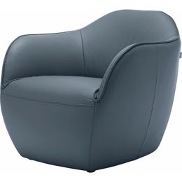 Creation BY ROLF BENZ Sessel &raquo;CR.480 Designsessel, Loungesessel, Breite 79cm&laquo; Wahlweise aus Leder oder Chenille blau Chenille COCO (72% Polyester 15% 