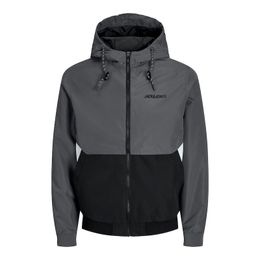 Jack & Jones Jack & Jones Herren Blouson &raquo;JJERUSH mit Kapuze&laquo; mit Kapuze Kunstfaser, regular fit schwarz-wei&szlig; XXL