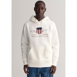 Gant Herren Hoodie &raquo;REG ARCHIVE SHIELD HOODIE&laquo;, mit modischer Logostickerei auf der Brust wei&szlig; L