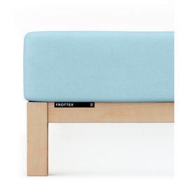 Schlafgut Bettlaken &raquo;Frottex Spannbettlaken&laquo; MADE IN GREEN by OEKO-TEX blau Frottee, Obermaterial: 75% Baumwolle, 25% Polyester B/L: 200cm, 1 Stk., Frottee, 120