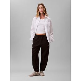 Calvin Klein Jeans Damen Sweathose &raquo;MONOLOGO FRENCH TERRY JOGGER&laquo; schwarz L (42), N-Gr