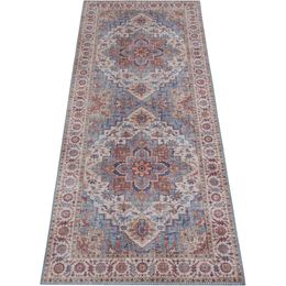 Hanse Home Teppich &raquo;Anthea&laquo; rechteckig 5 mm H&ouml;he Orientalisch, L&auml;ufer, Vintage, Wohnzimmer, Schlafzimmer, Esszimmer blau Polyester B : 80cm 1 Stk., 