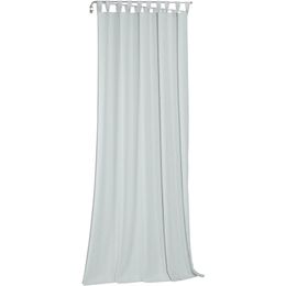WIRTH Vorhang &raquo;Sunday&laquo; Schlaufen 1 Stk. tlg. nach Ma&szlig; blau Jacquard, Baumwolle, Polyester 345cm, Schlaufen, 142cm