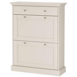 OTTO home Schuhkommode &raquo;Binz&laquo; mit sch&ouml;nen Metallgriffen und vielen Stauraumm&ouml;glichkeiten, H&ouml;he 105cm Holzwerkstoff, MDF B/H/T: 80cm x 105cm x 30cm, 1 