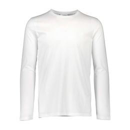 LINDBERGH Herren Langarmshirt "T-Shirt (Langarm) Relaxed Fit"wei&szlig;, Gr. M, unifarben, Obermaterial: 100% Baumwolle, Shirts