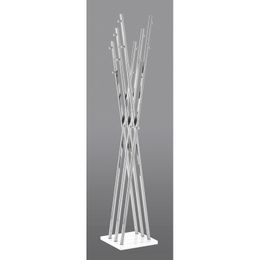 HAKU Garderobenst&auml;nder &raquo;Kleiderst&auml;nder, Standgarderobe&laquo; quadratisch - aus Metall Silber - B/T/H 35/35/186 cm silber Metall Einheitsgr&ouml;&szlig;e