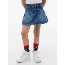 Tommy Hilfiger M&auml;dchen Jeansrock Regular Fit, Kinder bis 16 Jahre, leicht ausgestellte Silhouette blau 4 (104)