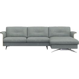 FLEXLUX Ecksofa &raquo;Glow bequem und komfortabel durch hochwertigen Sitzaufbau, L-Form&laquo; Modernes skandinavisches Design blau 62% Polyester/17%Baumwolle/14
