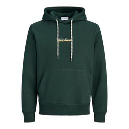 Jack & Jones Jack & Jones Herren Kapuzensweatshirt &raquo;JJKENDRICK SWEAT HOOD&laquo;, Baumwollmischung, regular fit gr&uuml;n L