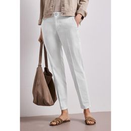 Street One Damen Street One Chinohose aus Twillstoff wei&szlig; 40, L&auml;nge 30
