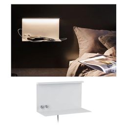 Paulmann LED Wandleuchte &raquo;Jarina 4,5W/1,6W USBC 230V 3000K Metall&laquo; Warmwei&szlig; wei&szlig; 1, H: 20cm