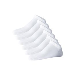 JOOP! JOOP Herren Sneakersocken "Socken Unisex premium essential organic cotton Sneaker 6p 6er Pack", Gr. 39, wei&szlig;, Obermaterial: 62% Baumwolle CO(Bio).