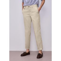 Street One Damen Street One Chinohose aus Twillstoff beige 36, L&auml;nge 28
