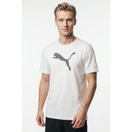 Puma Herren Fu&szlig;balltrikot "TEAMRISE LOGO JERSEY COTTON", wei&szlig;, Gr. XXL, unifarben, Jersey, Obermaterial: 100% Baumwolle, Trikots, f&uuml;r Fu&szlig;ball,