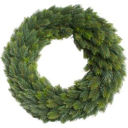Kunstkranz &raquo;Edel-Adventskranz einseitig&laquo; gr&uuml;n &Oslash;/H: 52cm x 10cm, 1 Stk.