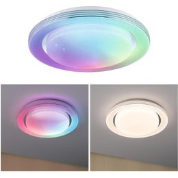 Paulmann Deckenleuchte &raquo;Rainbow&laquo; 1 Stk. Tageslichtwei&szlig; wei&szlig; 1, &Oslash; 38cm H: 7,5cm, 1 Stk.