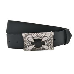 AnnaMatoni Damen Lederg&uuml;rtel "AnnaMatoni AnnaMatoni Damen Lederg&uuml;rtel 3,5 cm breit Echtleder", schwarz, Gr. 85, 100% Leder, G&uuml;rtel