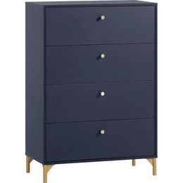 Schildmeyer Kommode &raquo;Alfa, Kommode, melaminharzbeschichtet, Made in Germany, B: 80 cm&laquo; Solide Verarbeitung - Dieses Produkt ist in Deutschland gefertigt blau B/H/