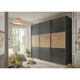 STAUD Schwebet&uuml;renschrank &raquo;Includo, Made in Germany&laquo; Mit vier verschiedenen Ausstattungsvarianten Holzwerkstoff vulkan, B/H/T: 298cm x 222cm x 68cm, 