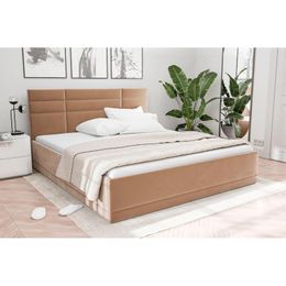 Westfalia Schlafkomfort Polsterbett &raquo;Prag&laquo; 3 Matraztenarten w&auml;hlbar, mit und ohne Bettkasten beige Bezug 100% Polyester, Polsterung: Polsterwatte, Material Gestell: 