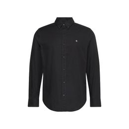 Calvin Klein Jeans Herren Langarmhemd &raquo;LS SOLID OXFORD CLASSIC SHIRT&laquo; Mit Rundhalsausschnitt schwarz XL, N-Gr