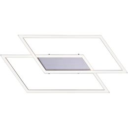 Paul Neuhaus LED Deckenleuchte &raquo;Inigo&laquo; LED-Board 1 Stk. Warmwei&szlig; Stufenlos dimmbar &uuml;ber vorhandenen Wandschalter grau 2, H: 6,8cm, 1 Stk.