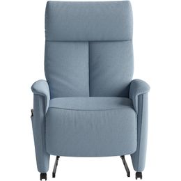 Sit & More sit&more TV-Sessel &raquo;Cremona Comfort&laquo; wahlweise manuell oder elektrischer Funktion mit Akku blau 98% Polyester, 2% Polyamid Flachgewebe, Ergonomie S1,