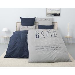 CAMP DAVID Wendebettw&auml;sche &raquo;Jerre&laquo; 2 tlg. NEUHEIT! Bettw&auml;sche ab 135x200cm, mit Schriftzug Renforc&eacute;, Obermaterial: 100% Baumwolle B/L: 135cm x 200cm, 