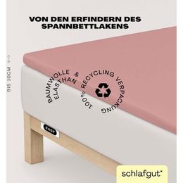 Schlafgut Spannbettlaken &raquo;EASY Jersey Elasthan Topper&laquo; MADE IN GREEN by OEKO-TEX lila Jersey, Obermaterial: 95% Baumwolle, 5% Elasthan 1 Stk., Jersey, 140-