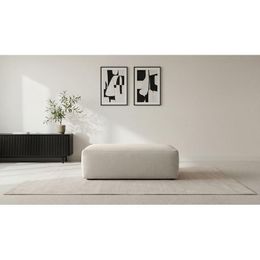 Inosign Polsterhocker &raquo;Koa&laquo; Wellenunterfederung, weicher Lounge-Sitzkomfort wei&szlig; 100% Polyester B/H/T: 114cm x 44cm x 61cm, Webstoff fein