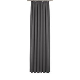 WIRTH Vorhang &raquo;Newbury&laquo; Kr&auml;uselband 1 Stk. tlg. nach Ma&szlig; grau Baumwolle, Polyester 385cm, Kr&auml;uselband, 130cm