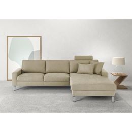 3C Candy Ecksofa &raquo;Lecce, wahlweise PUR-Schaumstoff oder Tonnentaschenfederkern&laquo; Bett im 2,5-Sitzer, teilmotorische Schlaffunktion im Longchair, L-Form
