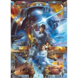 Komar Fototapete &raquo;STAR WARS Luke Skywalker Collage - Gr&ouml;&szlig;e 184 x 254 cm&laquo; bedruckt glatt Kinderzimmer bunt Papier B/L: 184m x 254m, Rollen: 4